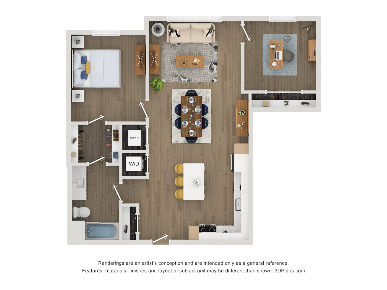 Floorplan - Unit 222 | The Blake